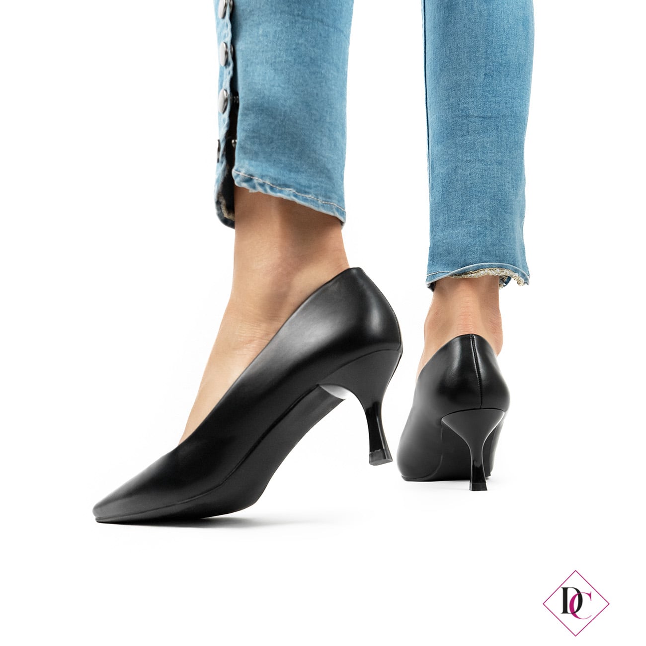Cindy classic elegant décolleté with comfortable thin heel