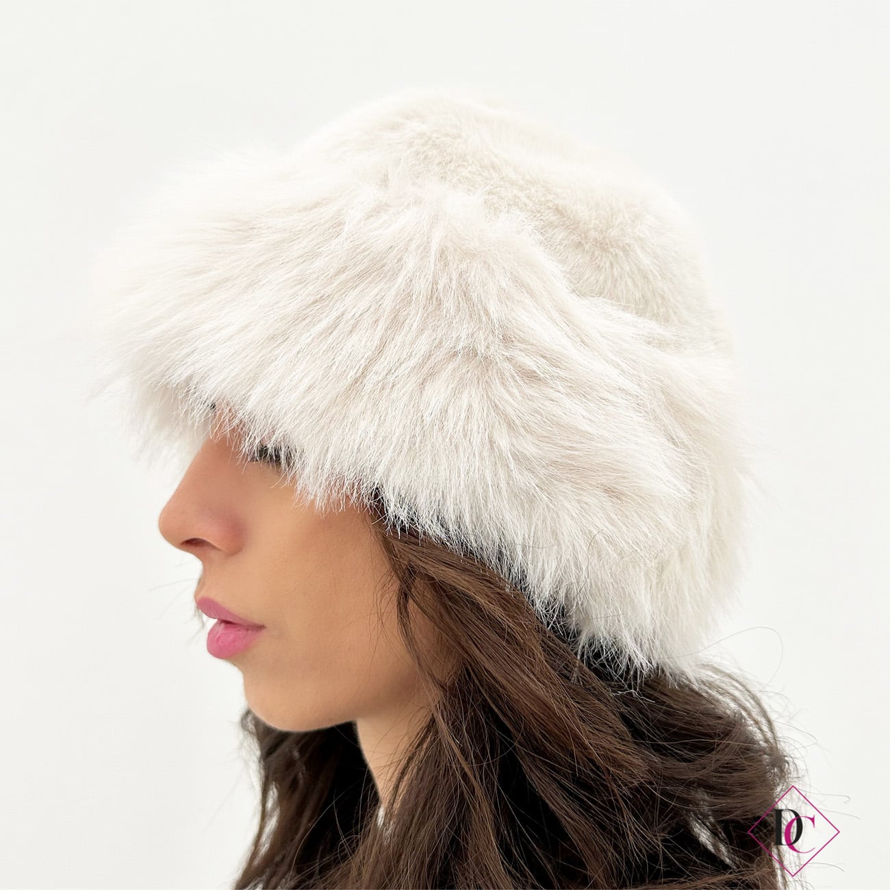Chapéu Paula, chapéu de pele quentinho e chique