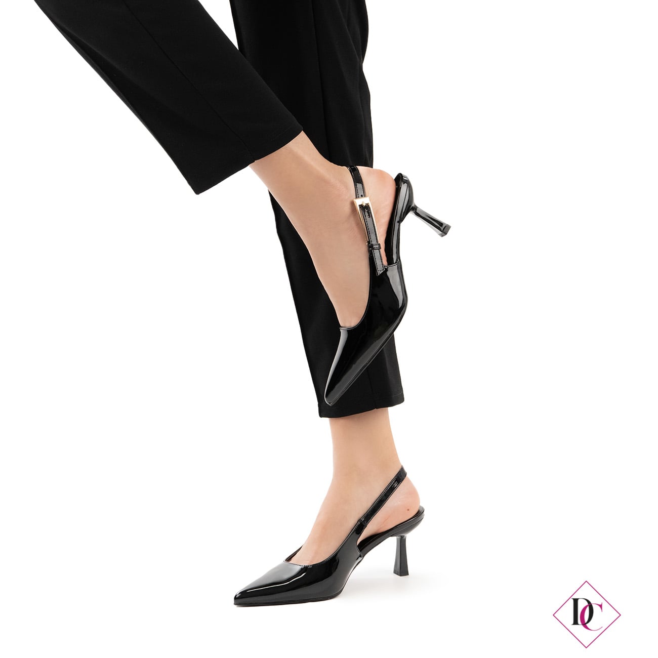 Décolleté eleganti Fresia slingback con tacco a rocchetto